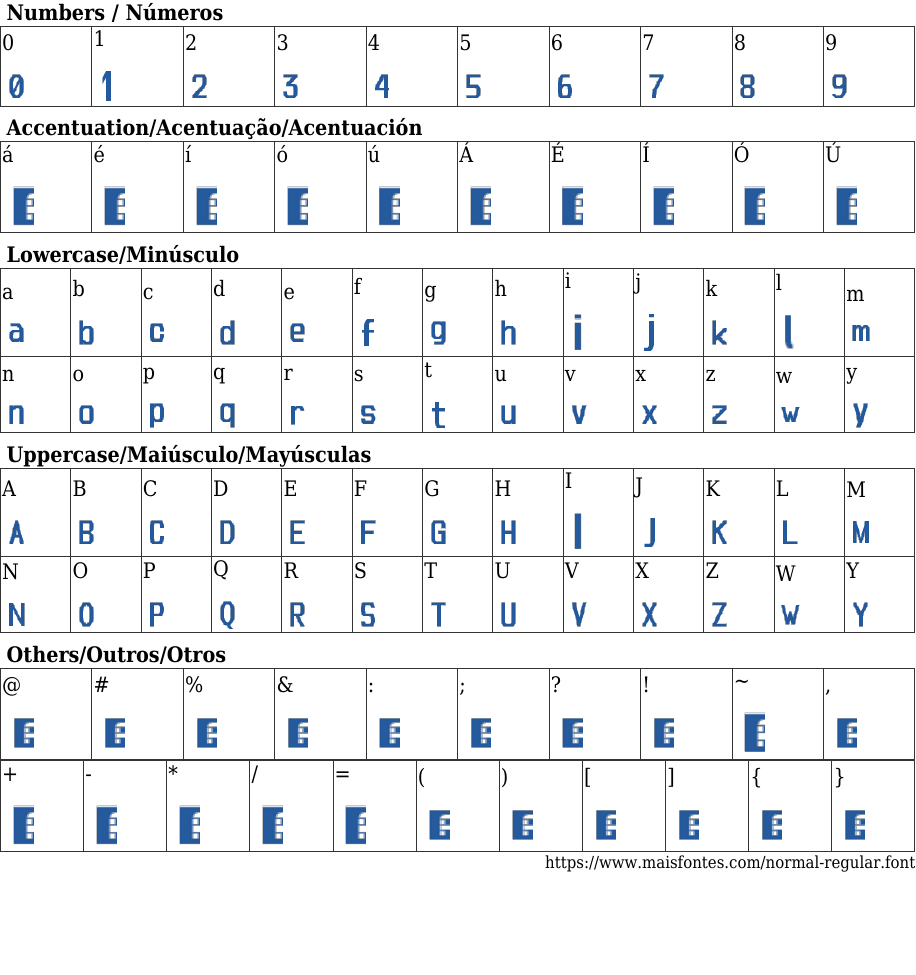 Normal Regular: Free Font Download | MaisFontes