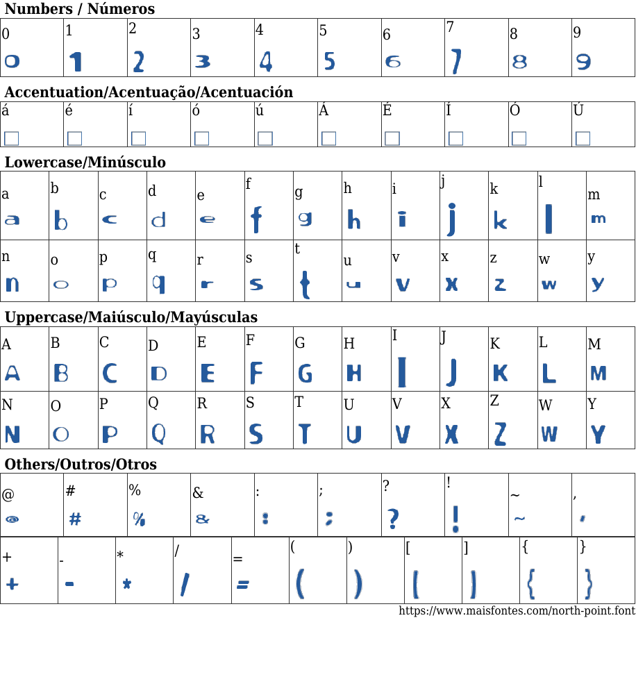 North point: Free Font Download | MaisFontes
