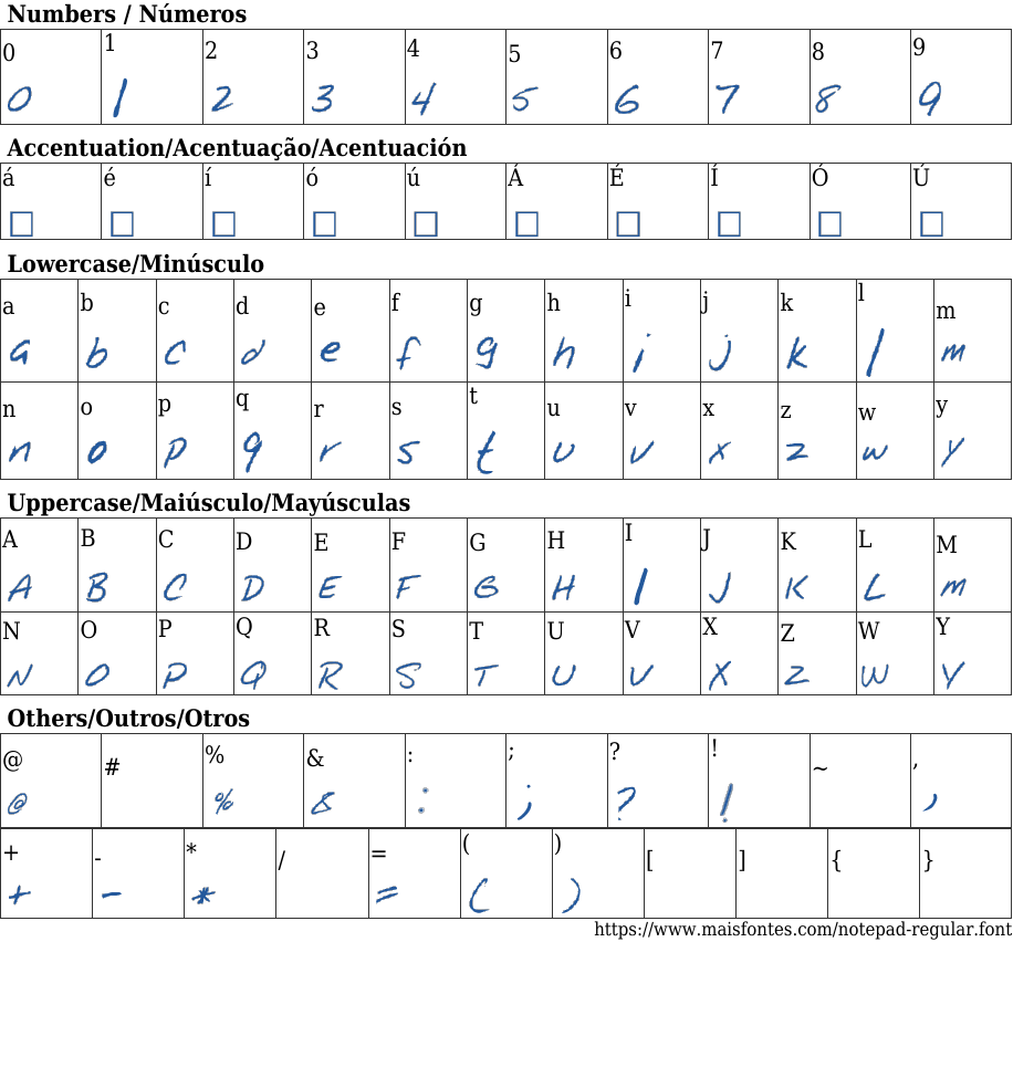 Notepad Regular: Baixar Fonte Grátis | MaisFontes
