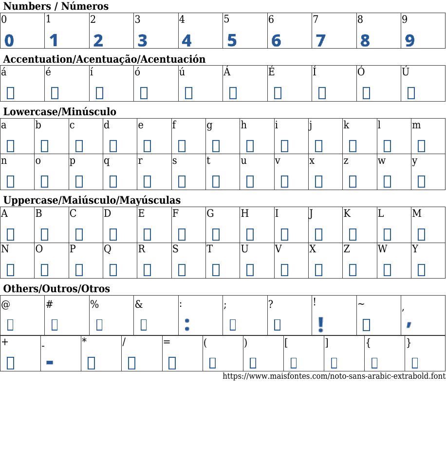 Noto Sans Arabic ExtraBold: Free Font Download | MaisFontes