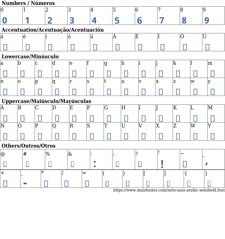 Noto Sans Arabic SemiBold: Baixar Fonte Grátis | MaisFontes