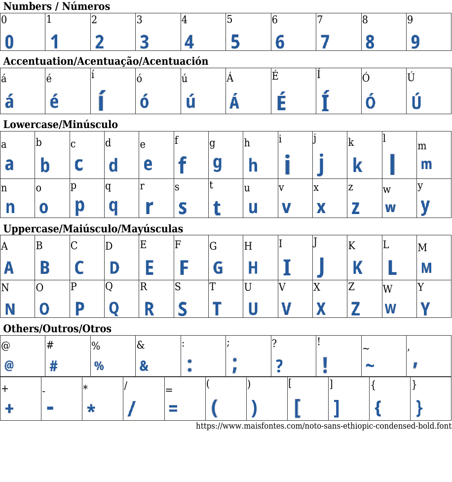 Noto Sans Ethiopic Condensed Bold: Free Font Download | MaisFontes