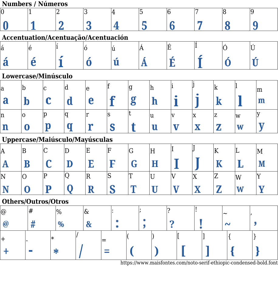 Noto Serif Ethiopic Condensed Bold: Download Free Font | MaisFontes