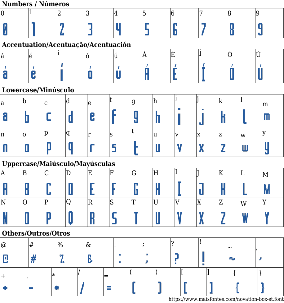 Novation Box St: Free Font Download | MaisFontes
