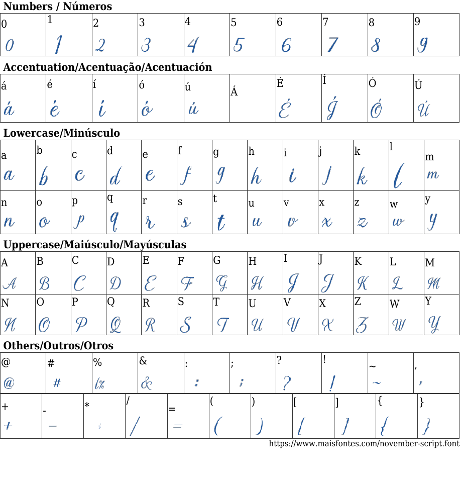 November Script: Free Font Download | MaisFontes
