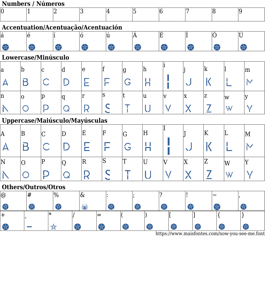 NOW YOU SEE ME: Free Font Download | MaisFontes