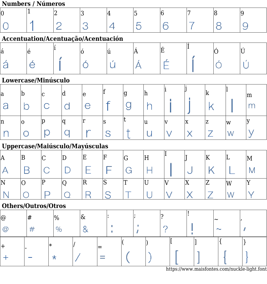 Nuckle Light Font: Free Download | MaisFontes