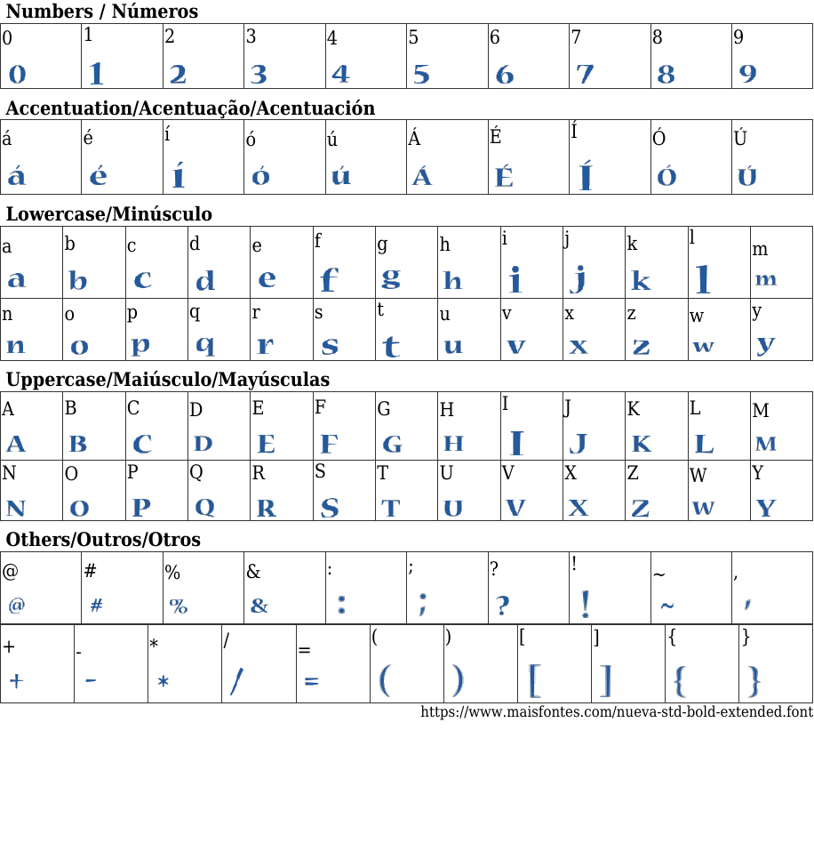 Nueva Std Extended Bold: Free Font Download | MaisFontes