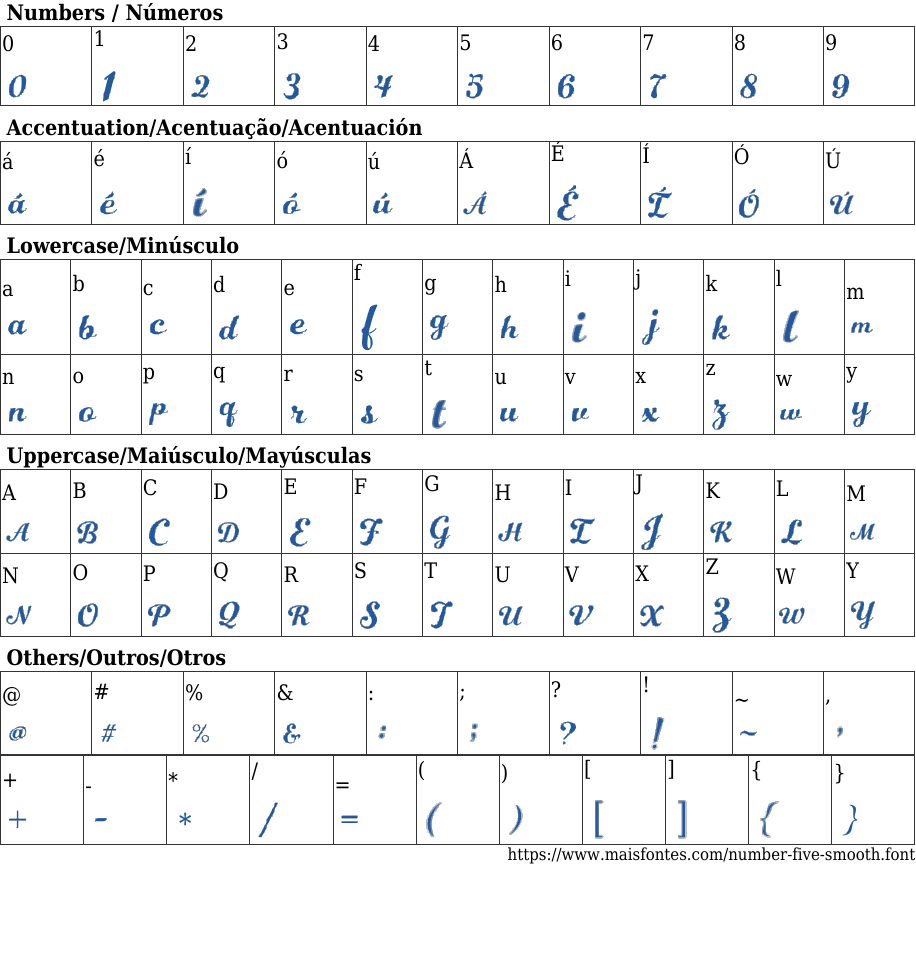 Number Five Smooth: Free Font Download | MaisFontes