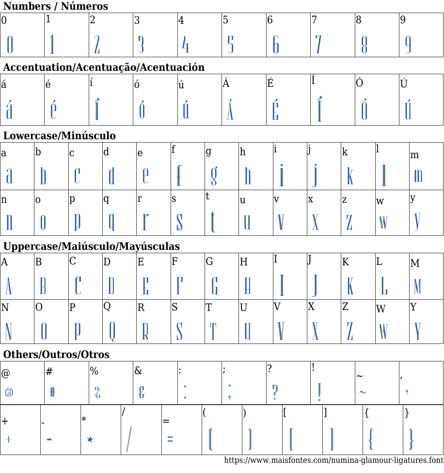 Numina Glamour Ligatures: Free Font Download | MaisFontes