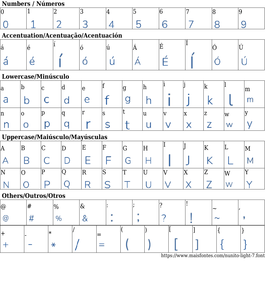 Nunito Light v.3: Free Font Download | MaisFontes