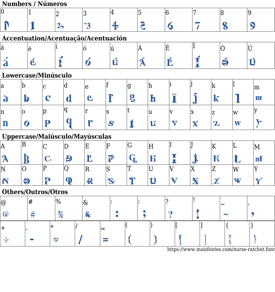 Nurse Ratchet: Free Font Download | MaisFontes