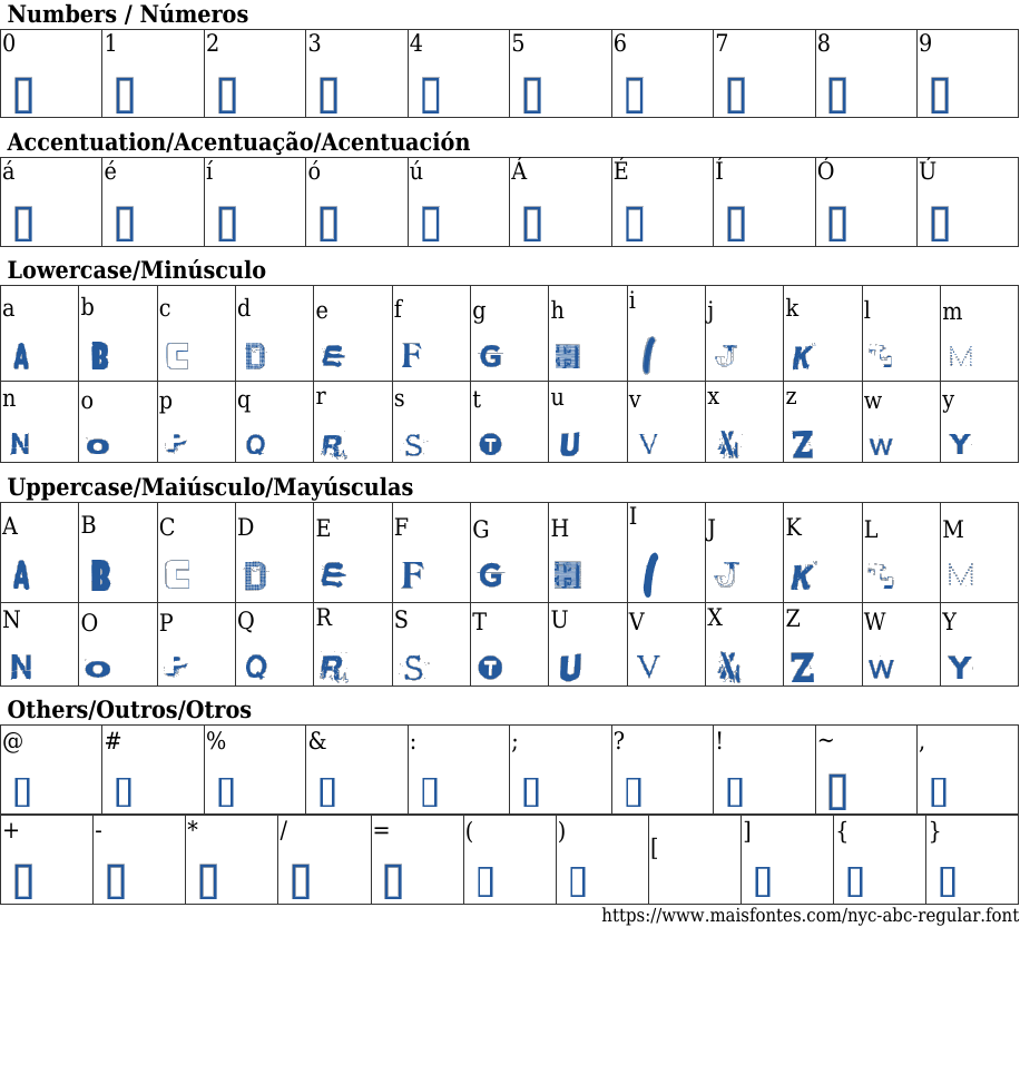NYC ABC Regular: Baixar Fonte Grátis | MaisFontes