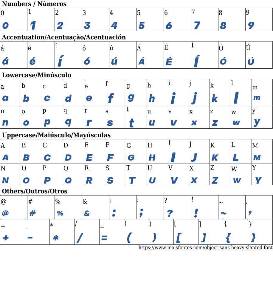 Object Sans Heavy Slanted: Free Font Download | MaisFontes