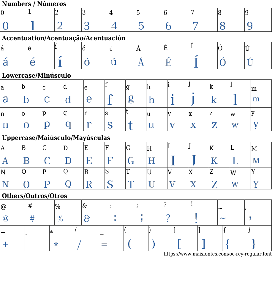 OC Rey Regular: Baixar Fonte Grátis | MaisFontes