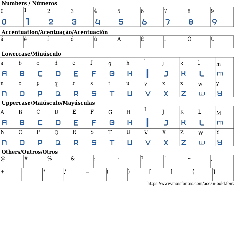 Ocean Bold: Free Font Download | MaisFontes