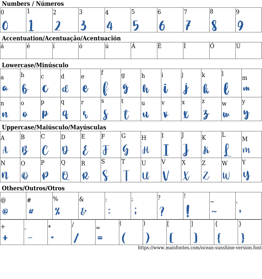 Ocean Sunshine Version: Baixar Fonte Grátis | MaisFontes