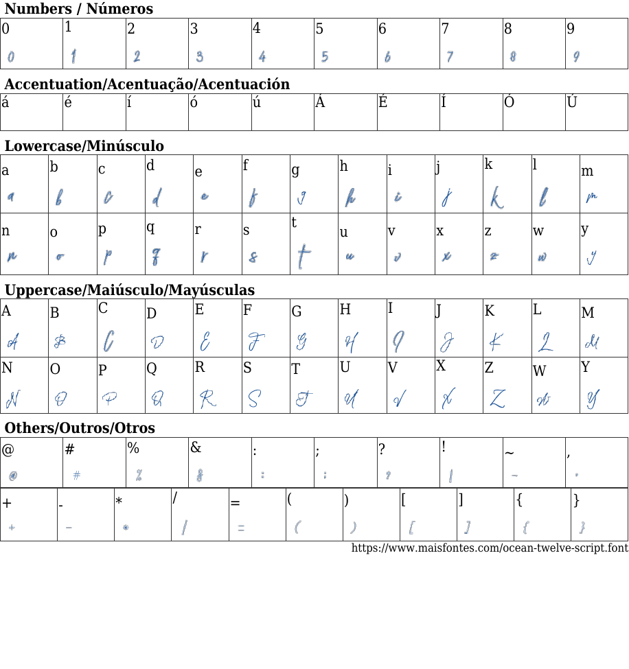 Ocean Twelve Script: Free Font Download | MaisFontes