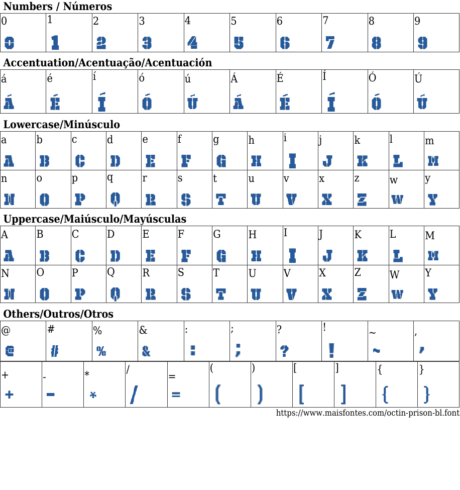 Octin Prison Bold: Free Font Download | MaisFontes