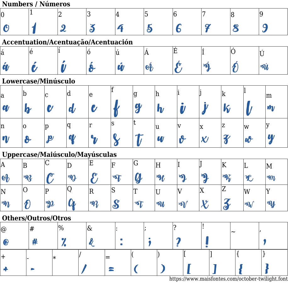 October Twilight: Free Font Download | MaisFontes