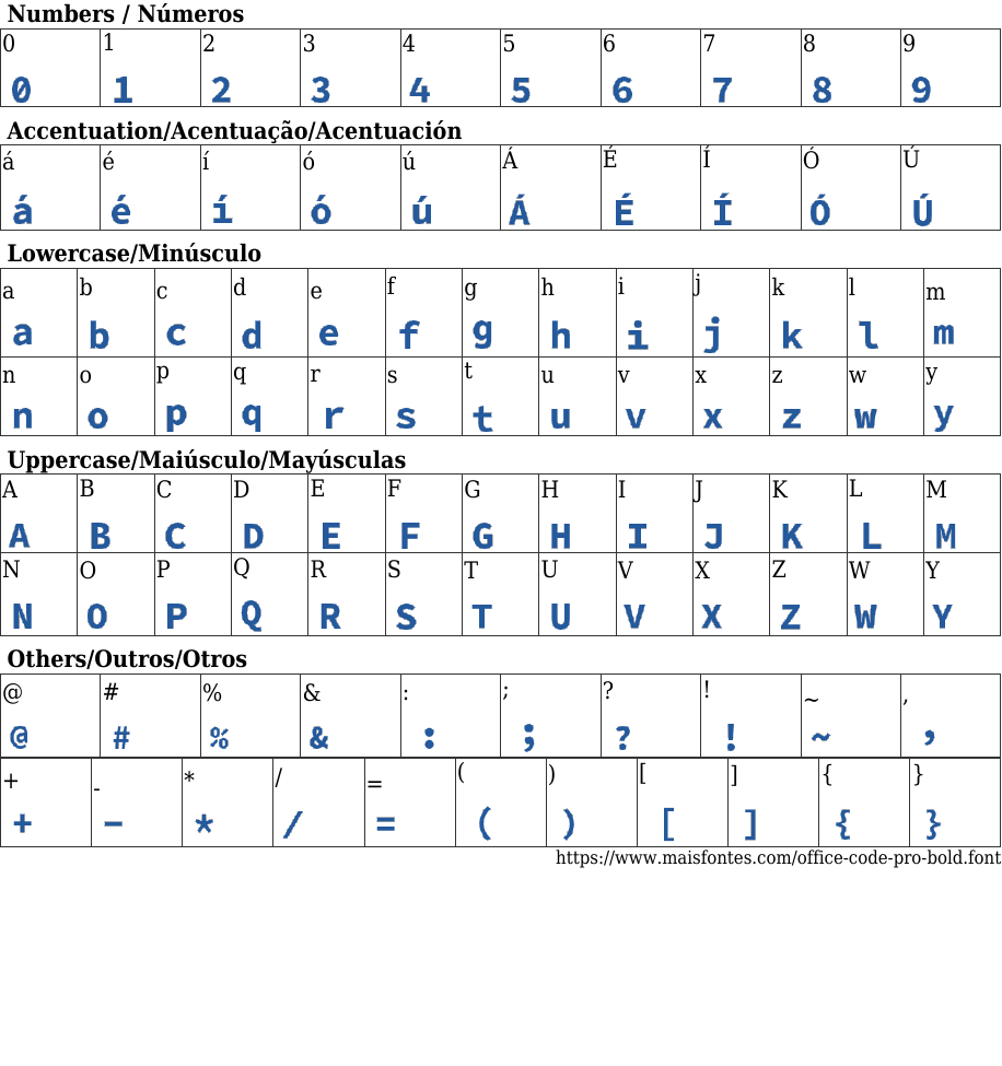 Office Code Pro Bold: Free Font Download | MaisFontes