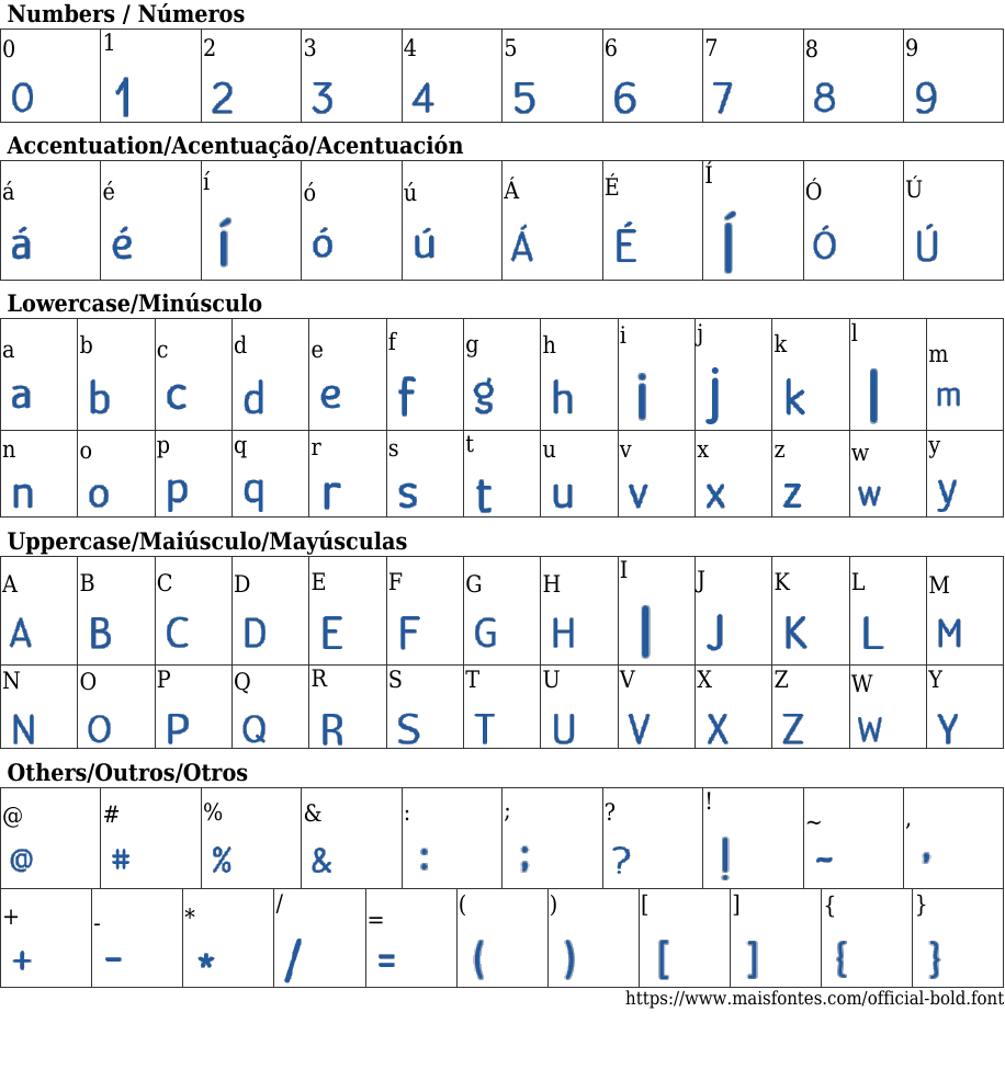 Official Bold Font: Free Download | MaisFontes