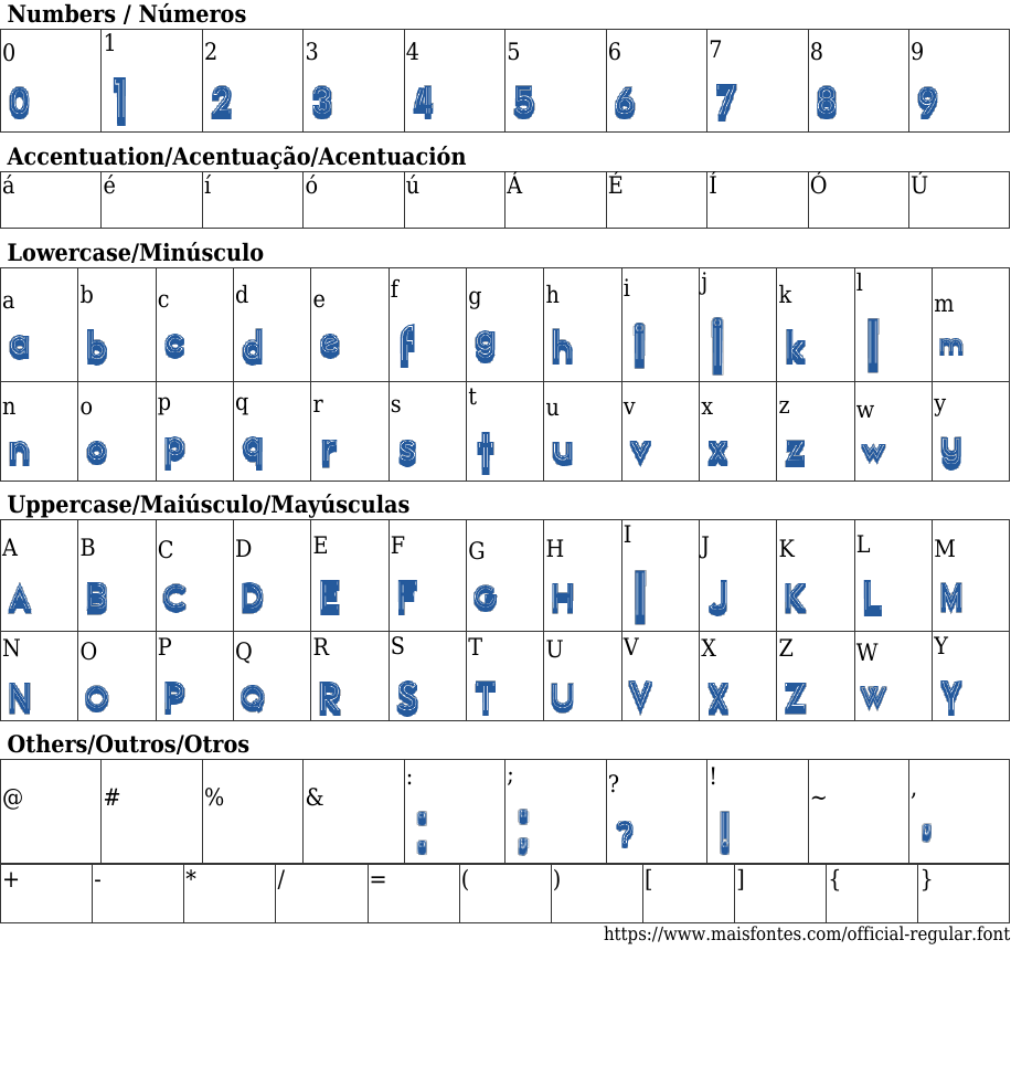 Official Regular: Baixar Fonte Grátis | MaisFontes