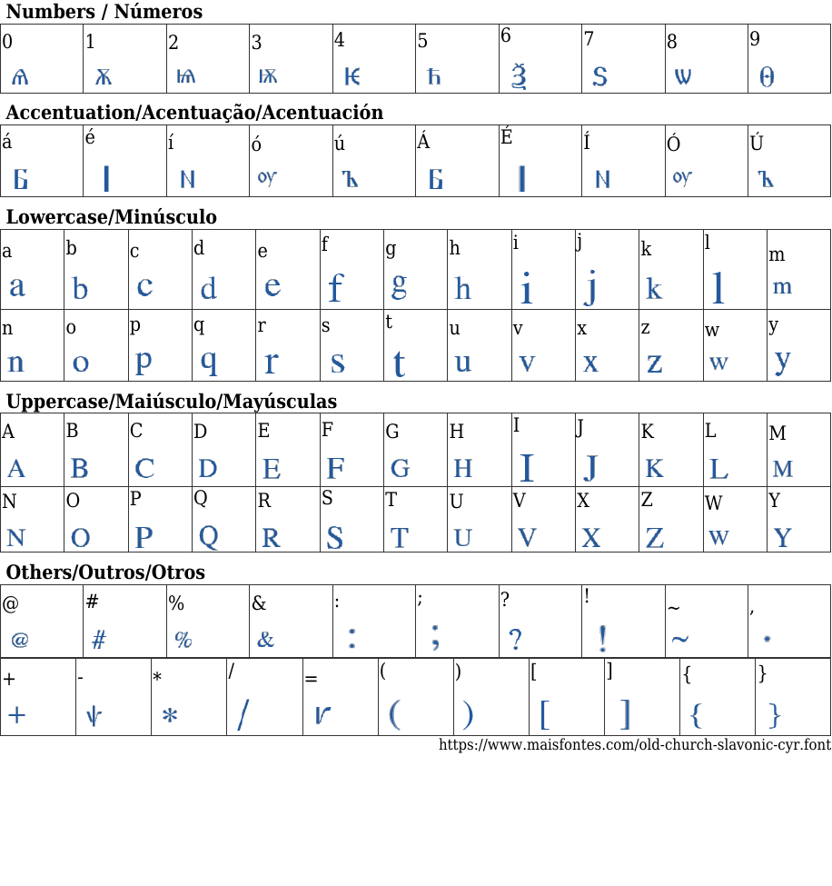 Old Church Slavonic Cyrillic: Free Font Download | MaisFontes