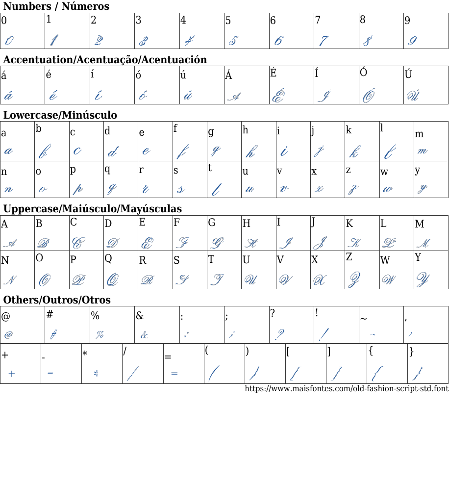 Old Fashion Script Std: Download Free Font | MaisFontes