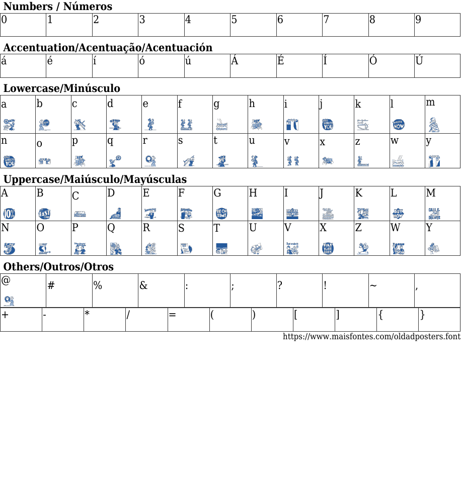 Old Ad Posters: Free Font Download | MaisFontes