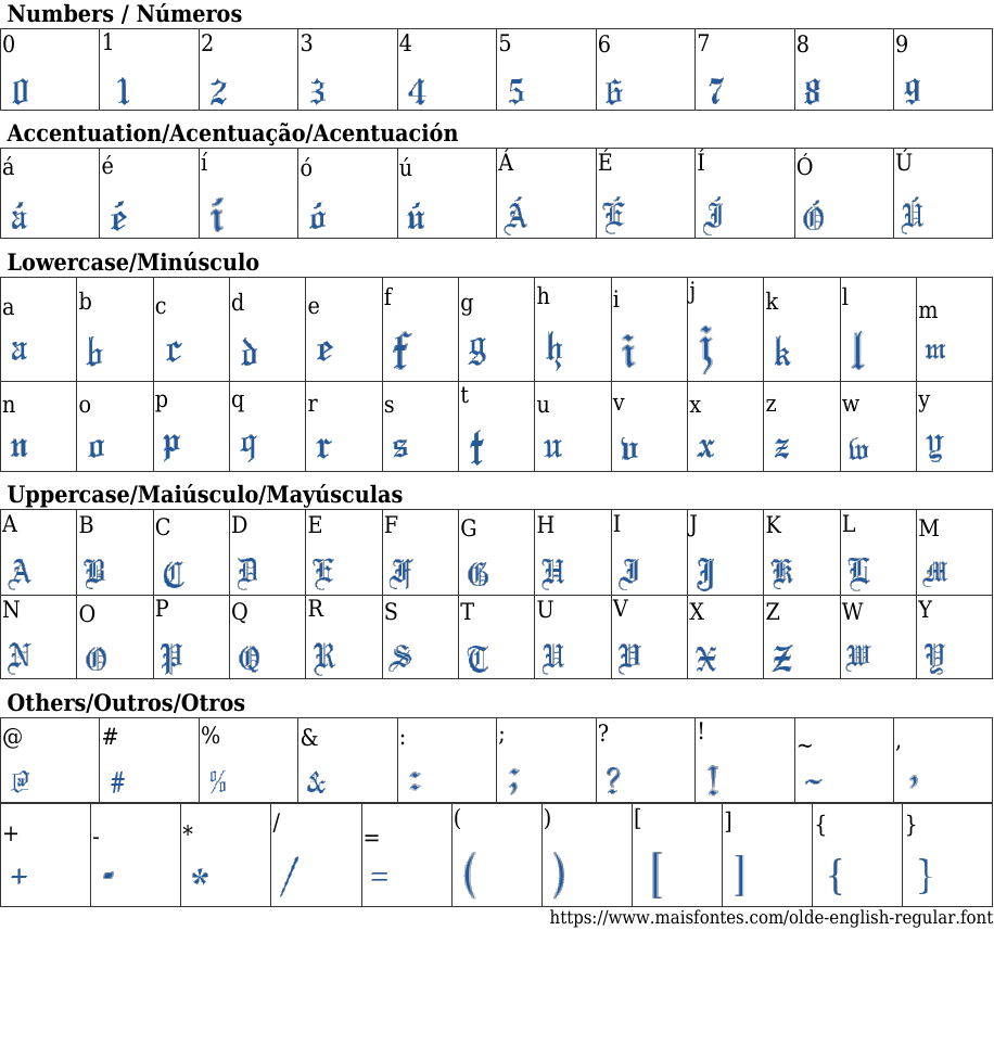 Olde English Regular: Free Font Download | MaisFontes