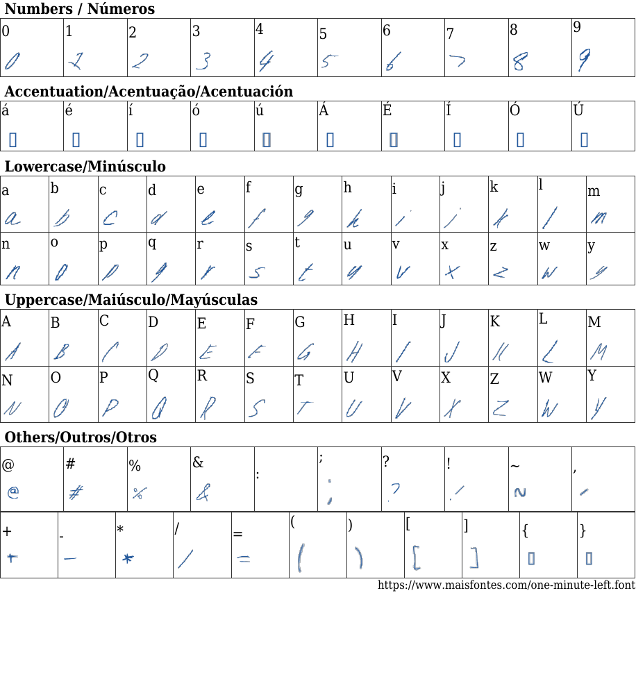 One Minute left: Baixar Fonte Grátis | MaisFontes