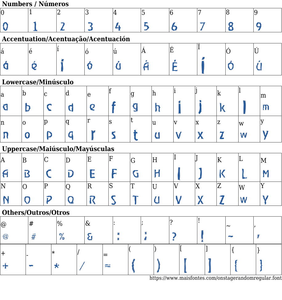 OnStage Random: Free Font Download | MaisFontes
