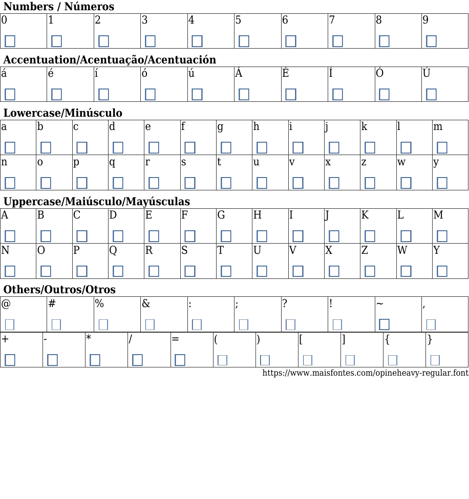 OpineHeavy Regular: Free Font Download | MaisFontes