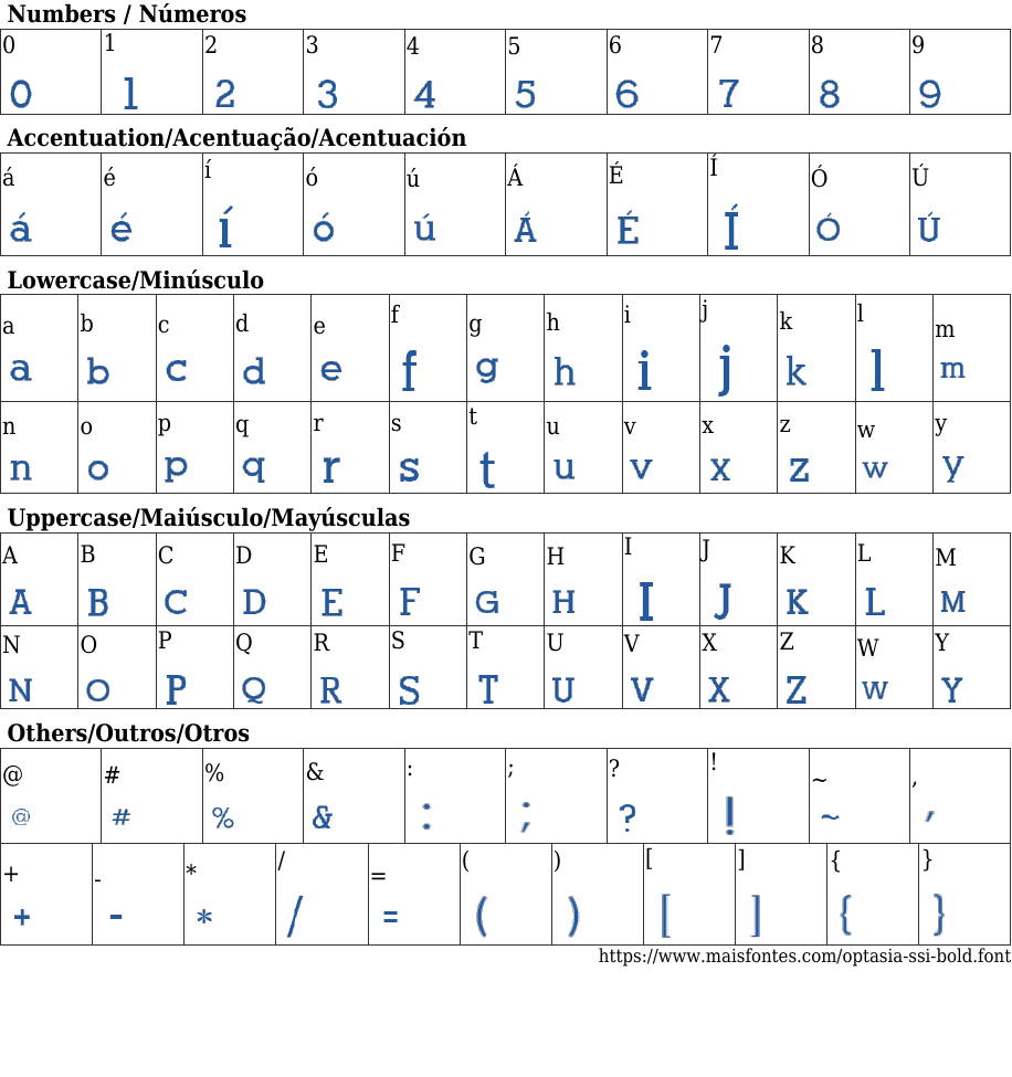 Optasia SSi Bold Font: Free Download | MaisFontes