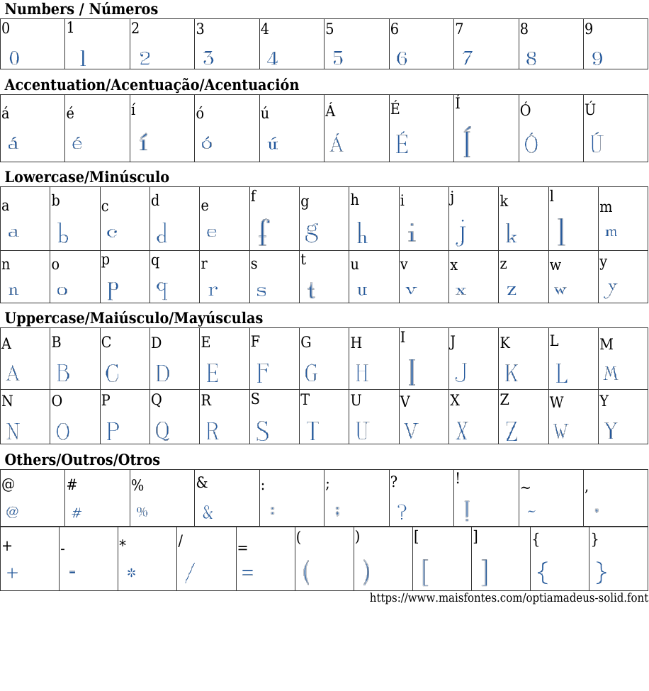 OPTI Amadeus Solid: Free Font Download | MaisFontes