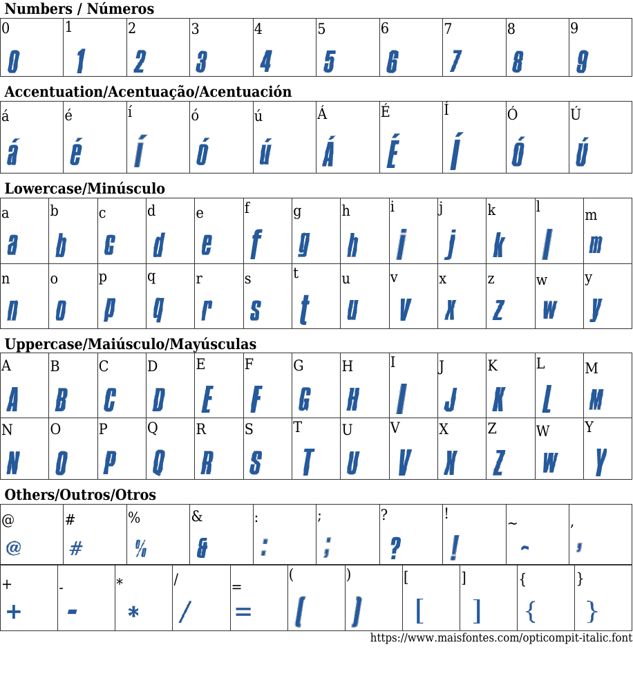 OPTI Compit Italic: Free Font Download | MaisFontes