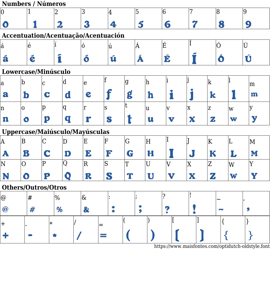 OPTI Dutch Oldstyle: Free Font Download | MaisFontes