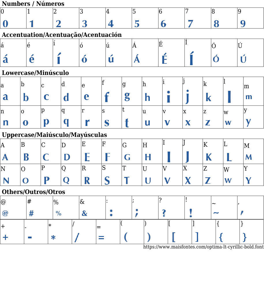 Optima LT Cyrillic Bold: Free Font Download | MaisFontes