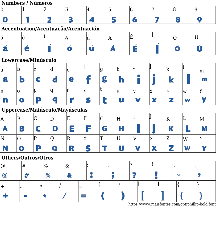 OPTI Phillip Bold Font: Free Download | MaisFontes