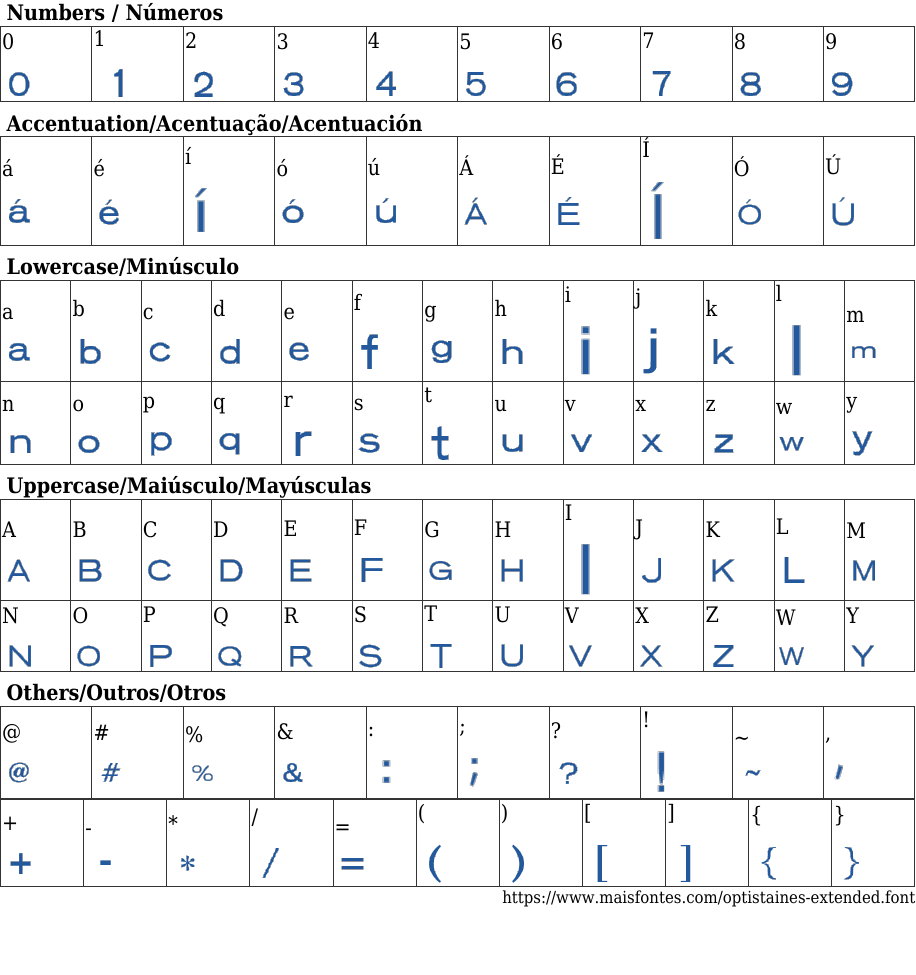 OPTI Staines Extended: Download Free Font | MaisFontes