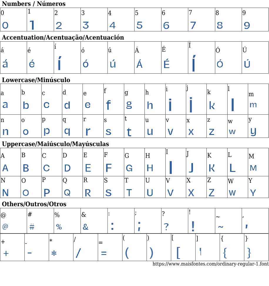 Ordinary Regular: Free Font Download | MaisFontes