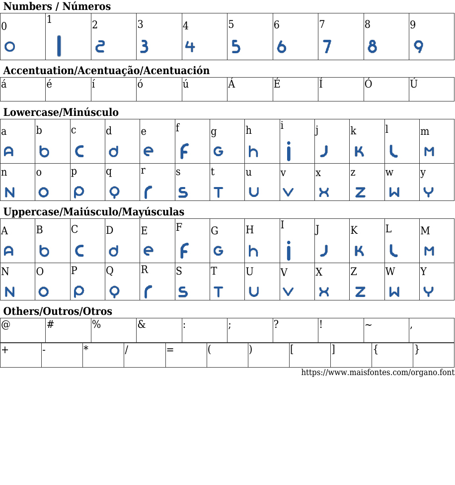Organo: Free Font Download | MaisFontes