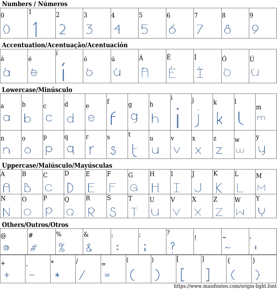 Origin Light: Free Font Download | MaisFontes