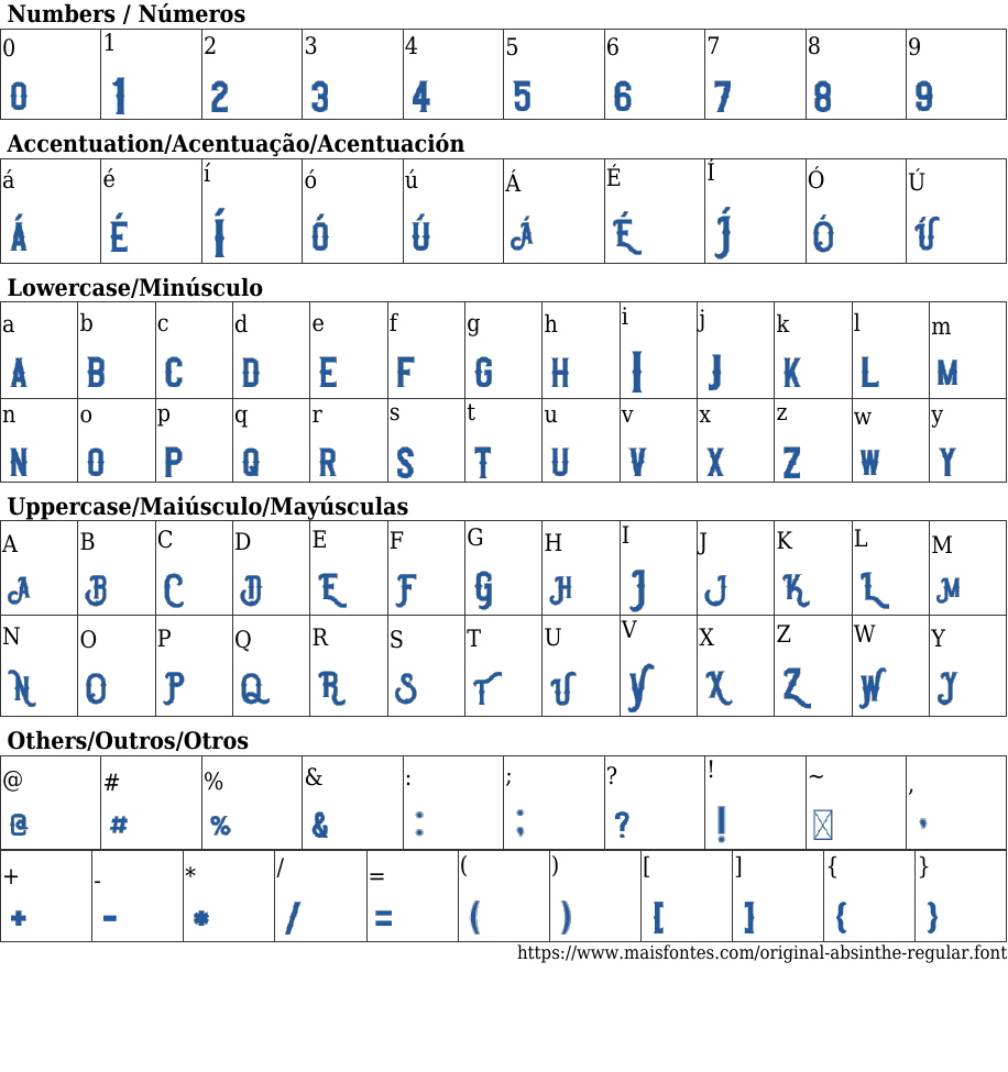 Original Absinthe Regular: Free Font Download | MaisFontes