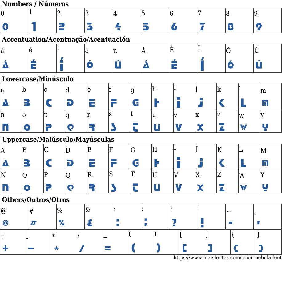 Orion Nebula: Free Font Download | MaisFontes