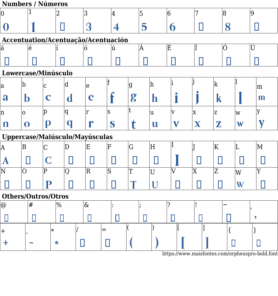 orpheus lower pro bold: Free Font Download | MaisFontes