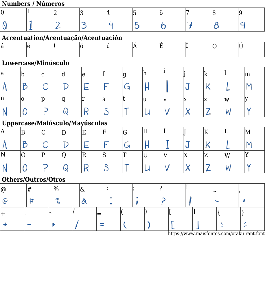Otaku Rant: Free Font Download | MaisFontes
