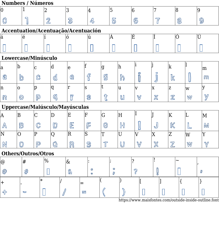 Outside inside outline: Baixar Fonte Grátis | MaisFontes