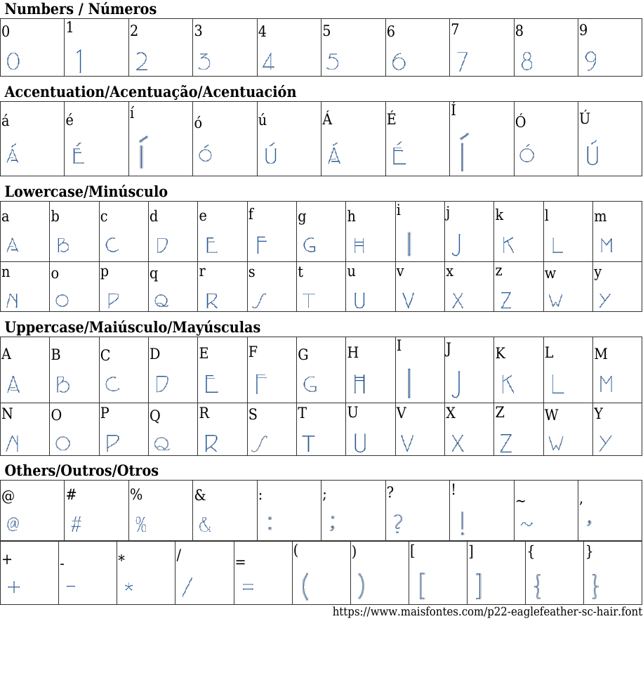 P22 Eaglefeather SC Hair: Free Font Download | MaisFontes